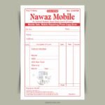 Mobile Shop Bill Book Free CDR File Download - Graphics Vista