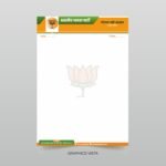 BJP Letter Head Format Design CDR File - Graphics Vista